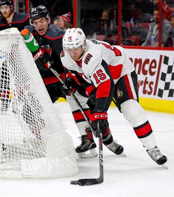 Hockey News - Senators forward Zack Smith fined $5,000 for elbowing ...