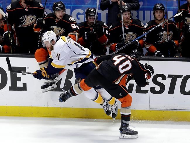 Hockey News - Back home, Predators eager to match Ducks' physical play