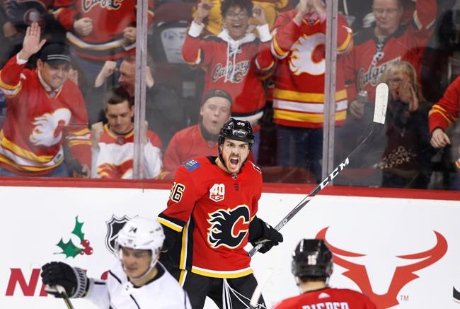 Hockey News - Flames edge Kings 4-3 to remain unbeaten under interim ...