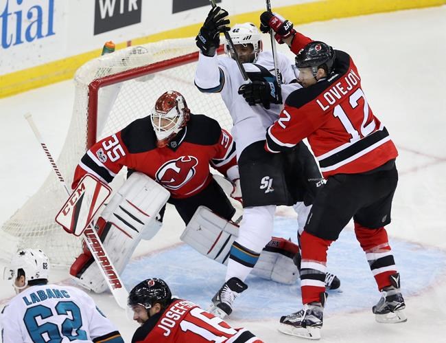 Hockey News - Brent Burns scores 2, Sharks beat Devils 4-1
