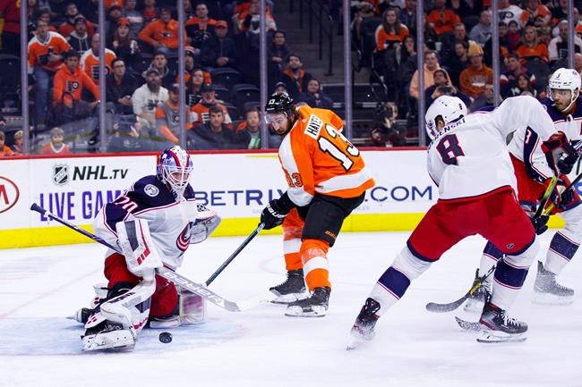 Hockey News - Flyers score 5 goals in 3rd period, beat Blue Jackets 7-4